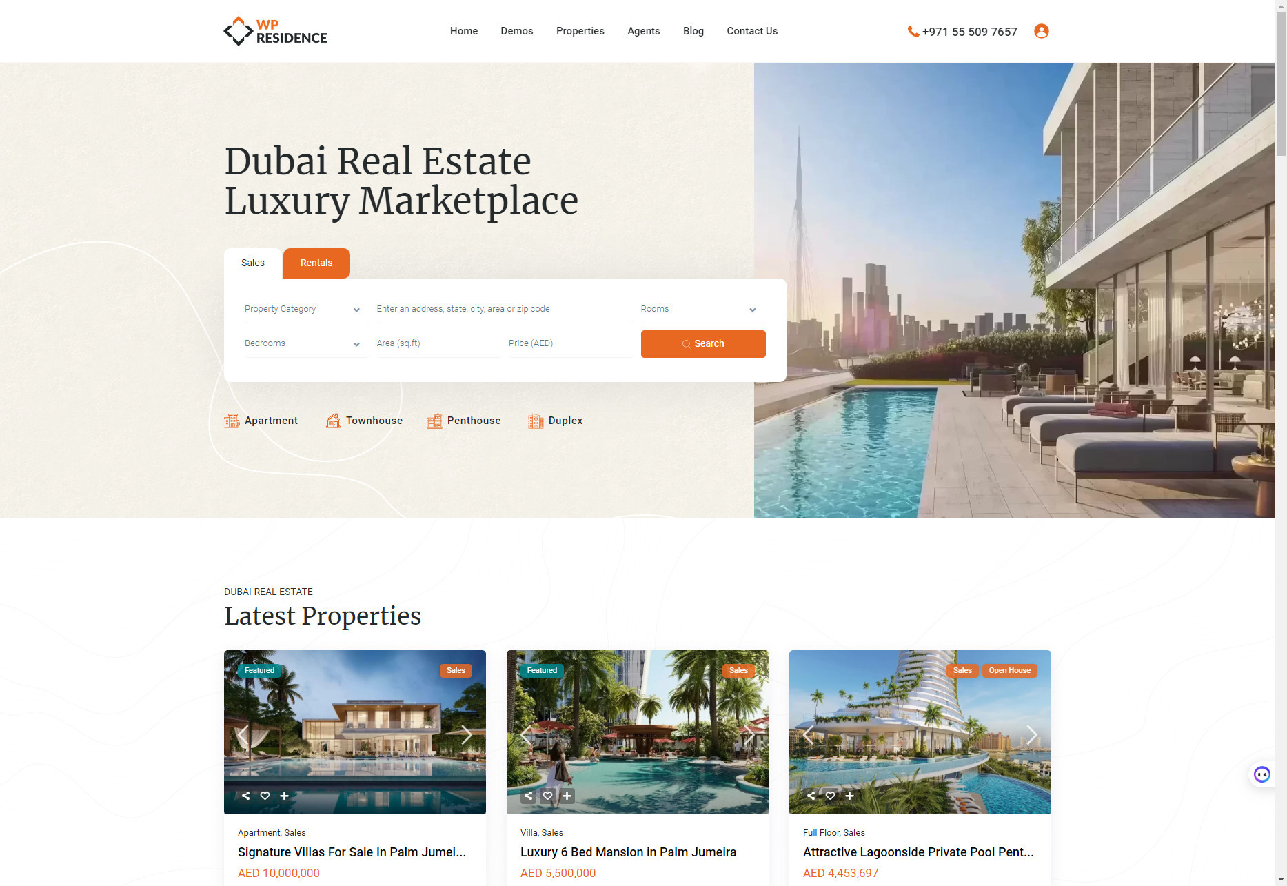 8 Inspiring Real Estate Website Design Examples